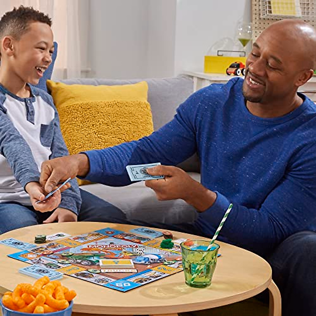 Hasbro Gaming Monopoly Junior Trucks Edition Board Game for Kids Ages 5+, 2-4 Player Kids Games