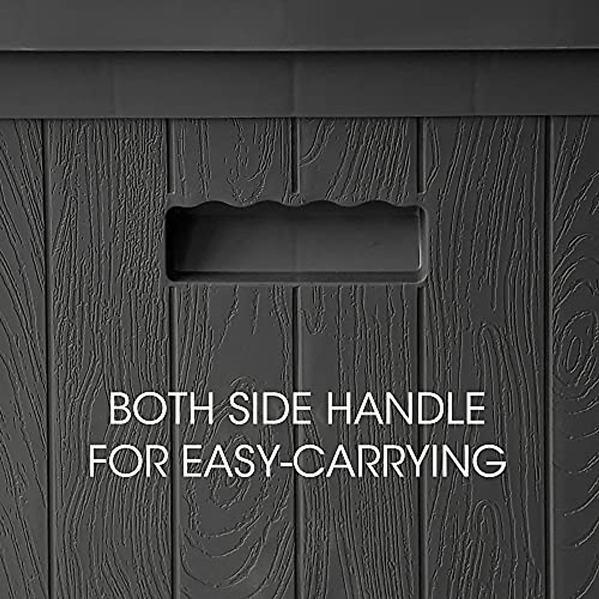 Patio Storage Box 51 Gallon Small Deck Boxes Outdoor Waterproof Patio Cushion Storage Outside Container for Pool Towel, Garden Tools, Toys, Grey