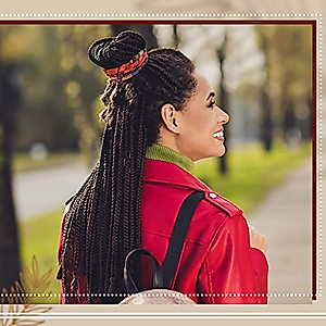 2 Pcs Spiral Lock Hair Tie Dreadlock Accessories Iron Wire Embedded Ponytail Holders Colorful Bohemian Style Loc Hair Accessories Bendable Long Dread Bands for Women Men Thick Curly Hair with 2 Bags