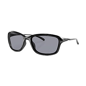 Oakley Woman Sunglasses Polished Black Frame, Grey Lenses, 59MM
