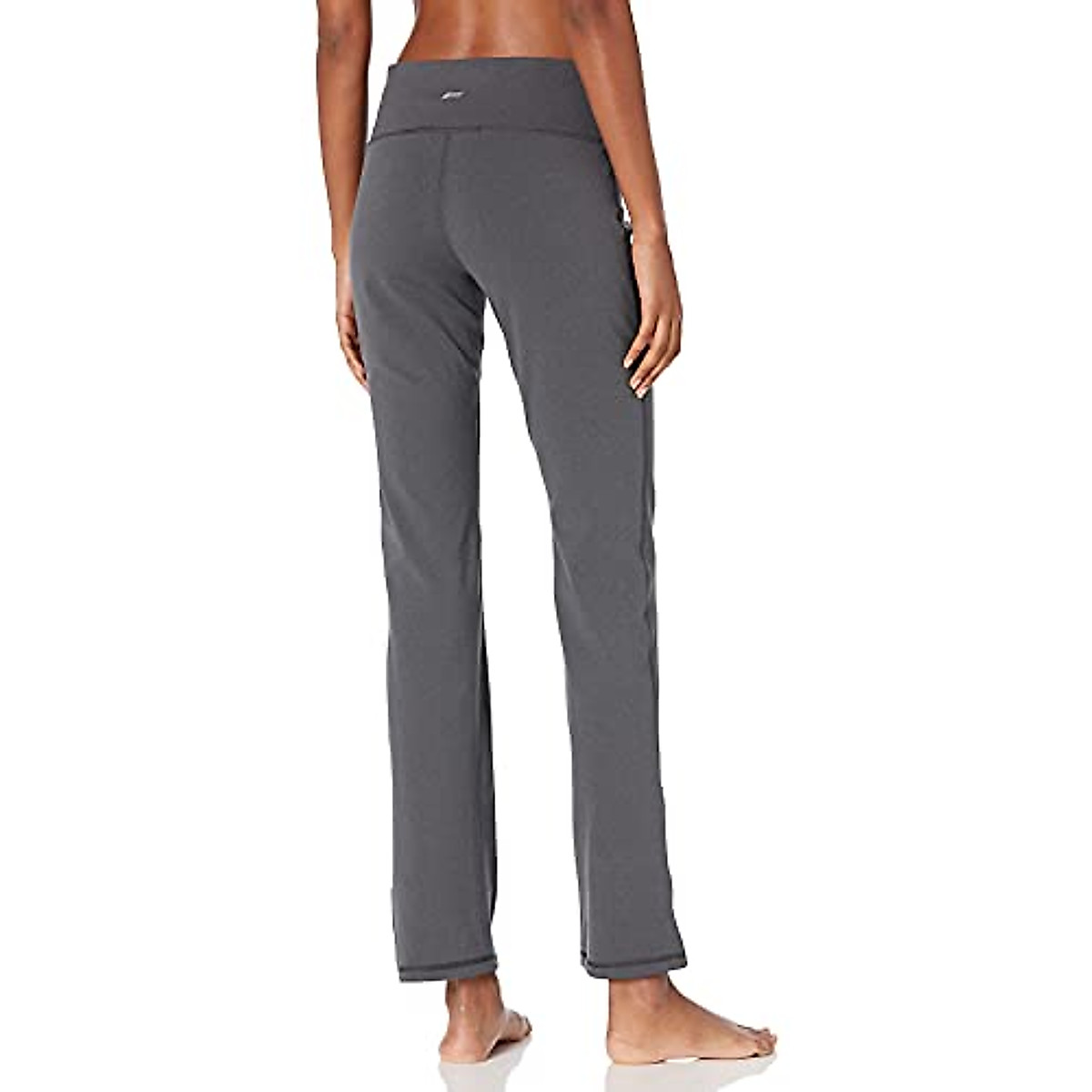 Amazon Essentials Women's Studio Sculpt Slim Bootcut Pant (Available in Plus Size), Charcoal Heather, Large