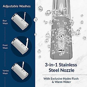 Bio Bidet Bliss BB2000 Elongated White Smart Toilet Seat, Premier Class, Unlimited Warm Water, Vortex Wash, Bidet Seat w /Remote Control