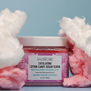 The Spathecary Body Scrub, Exfoliating-Nourishing-Refreshing-Smoothing Body Care 21 oz. (21 oz, Cotton Candy)