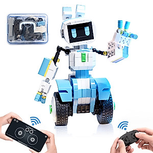 XITALAXU STEM Projects for Kids Ages 8-12,Remote & APP Controlled Robot Building Toys Stocking Stuffers for Kids,Gifts for Teens Boys Girls Age 7 9 10 11 13 14 (410 Pieces)