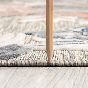 Water Resistant Modern 2x3 Indoor Outdoor Patio Rug | Floral, Small Outdoor Rugs for Patios, Deck, Porch, Entryway | Outside Area Rug | 1'11'' x 3'