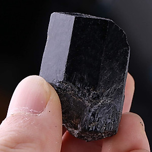1 Pcs Black Quartz, Tormalina Nera Turmalina Negra Piedra Crystal Tourmaline Rough Rock Mineral Healing Stone