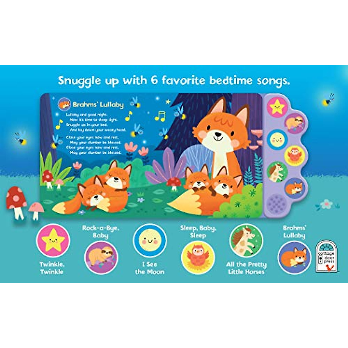 Baby's First Bedtime Songs (Interactive Children's Song Book with 6 Sing-Along Tunes)