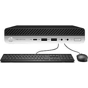 HP ProDesk 600G5 Micro DT PC, Intel Core i5-9500T, 16GB RAM, 256GB NVMe SSD, Win11 Pro (Renewed)