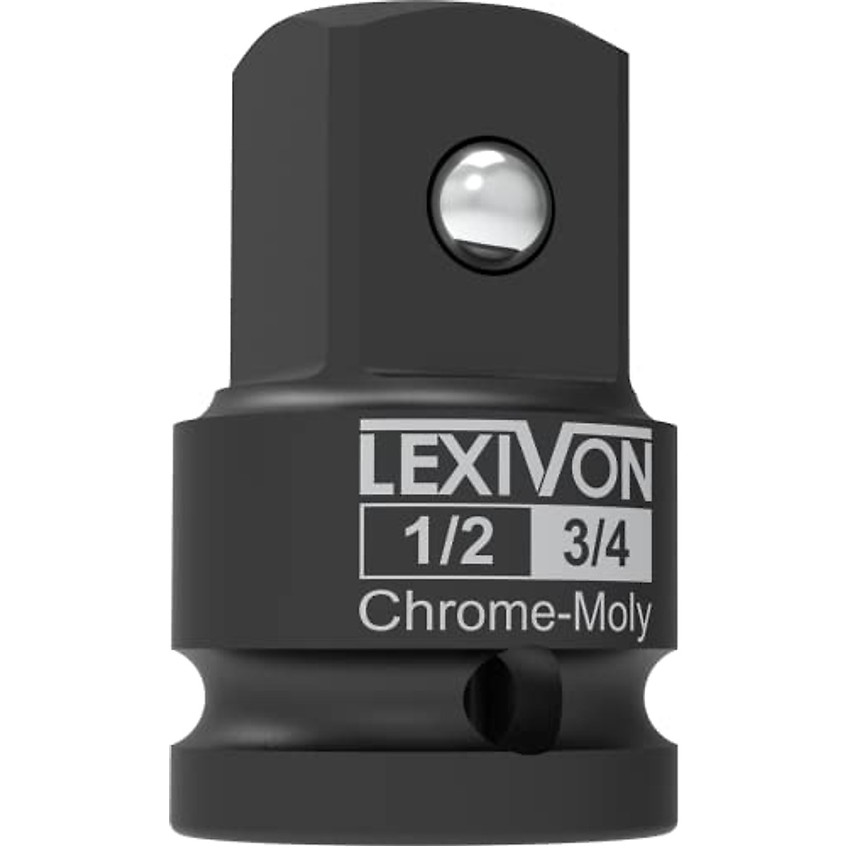 LEXIVON 1/2-Inch Impact Socket Adapter, 1/2" Female x 3/4" Male Increaser | Chrome-Molybdenum alloy steel = Fully Impact Rated (LX-401)