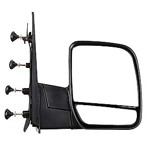 ECCPP Passenger Side Mirrors, Right Rear View Mirrors fit 2003-2013 For Ford E-150 E-250 2004-2013 For Ford E-350 E-450 Super Duty E-450 Econoline Black Manual Folding