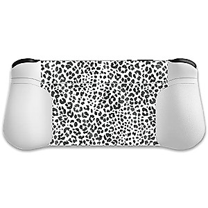 MightySkins Glossy Glitter Skin Compatible with Logitech G Cloud Gaming Handheld - Snow Leopard Print | Protective, Durable High-Gloss Glitter Finish | Easy to Apply | Made in The USA