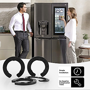 Hinge Shim Kit DA99-04158A Fit for Samsung Refrigerator Door Hinge Shim for Refrigerator Height Adjustment RF22R7551DT/AA, RF28K9580SR/AA, RF30KMEDBSR/AA, DRF36C000SR/DA