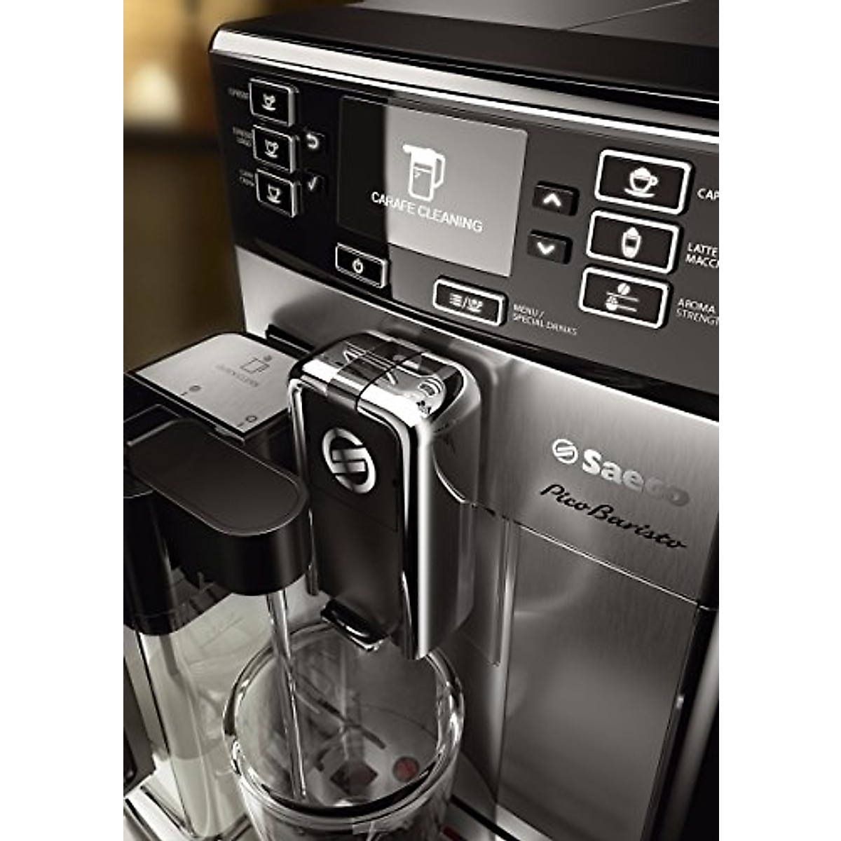 Saeco PicoBaristo Super Automatic Espresso Machine, 1.8 L, Stainless Steel, HD8927/47