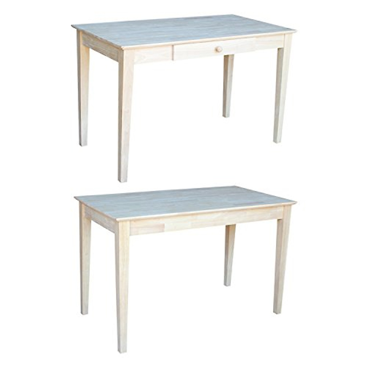 International Concepts Basic Desk with Drawer, Unfinished