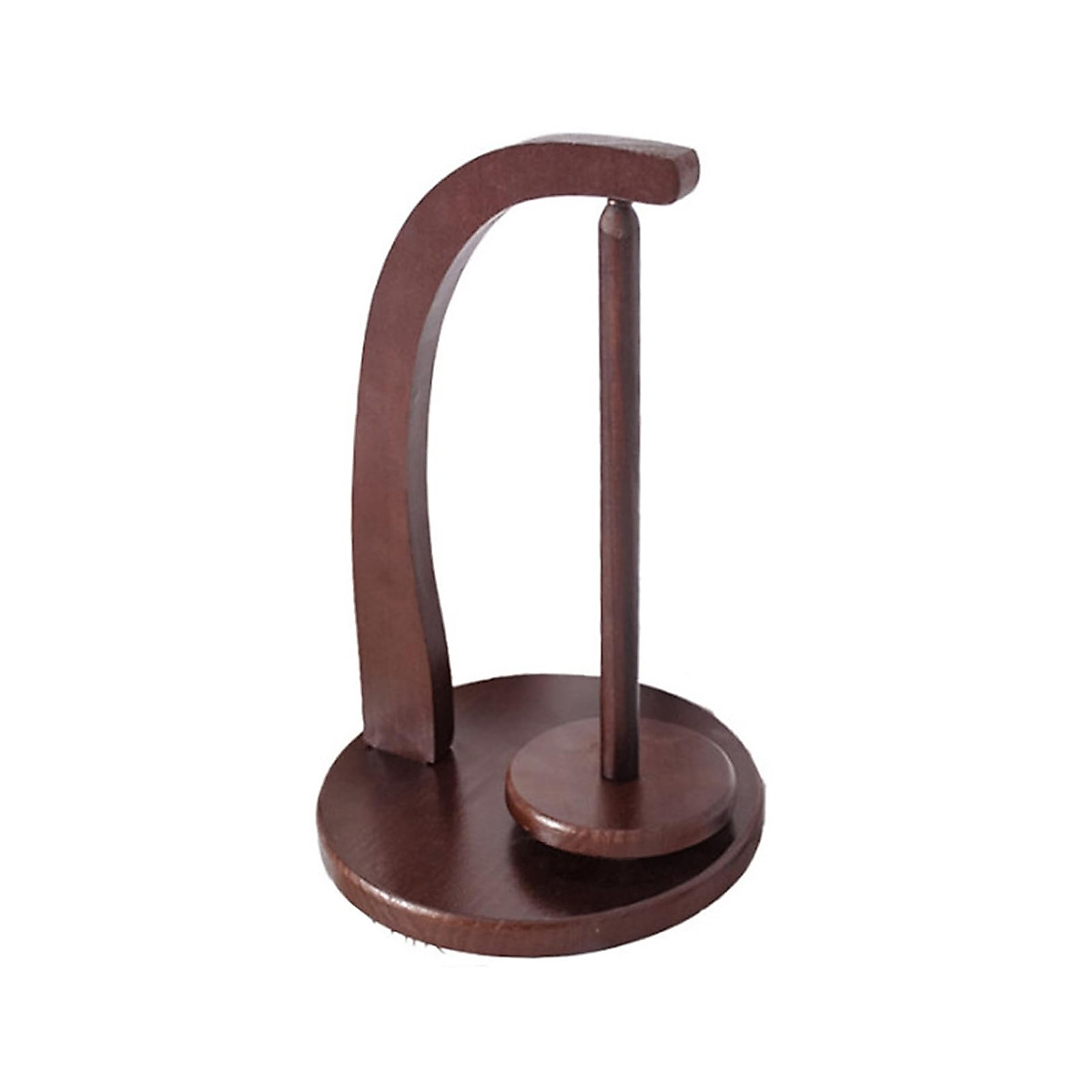 Yarn Holder for Crocheting, Wool Jeanie Magnetic Yarn Holder, Crochet Gift for Knitting Lovers, Wooden Yarn Spinner for Crochet (Brown)