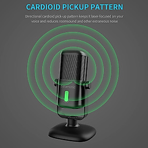 Saramonic SR-MV2000 Plug&Play Premium Cardioid USB Condenser Microphone, with Vocal Effects, Compact Footprint, Latency-Free, for Gaming, Streaming and Podcasting on PC and Mac - Mini