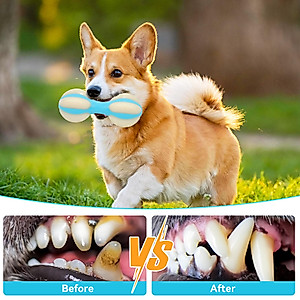 RAINFA Aggressive Chew Dog Toys, Lasting Dog Toy, Durable Nylon Bone, with Real Bacon pet Toys,Indestructible Bone,Cleaning Teething chewers Dog Toys, for Dogs, Pets,Large Dogs