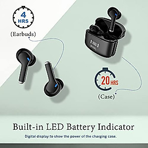 Santana Luna by Carlos Santana Bluetooth True Wireless Earbuds - IPX5 Waterproof Earbuds with Charging Case