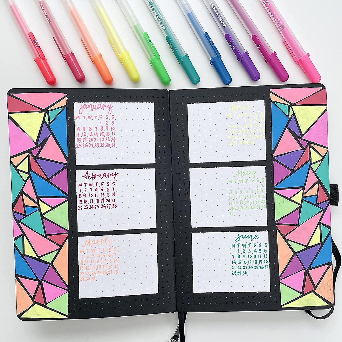 SAKURA Gelly Roll Moonlight 10 Gel Pens - Bold Point Ink Pen for Journaling, Art, or Drawing - Assorted Bright Ink - Bold Line - 10 Pack