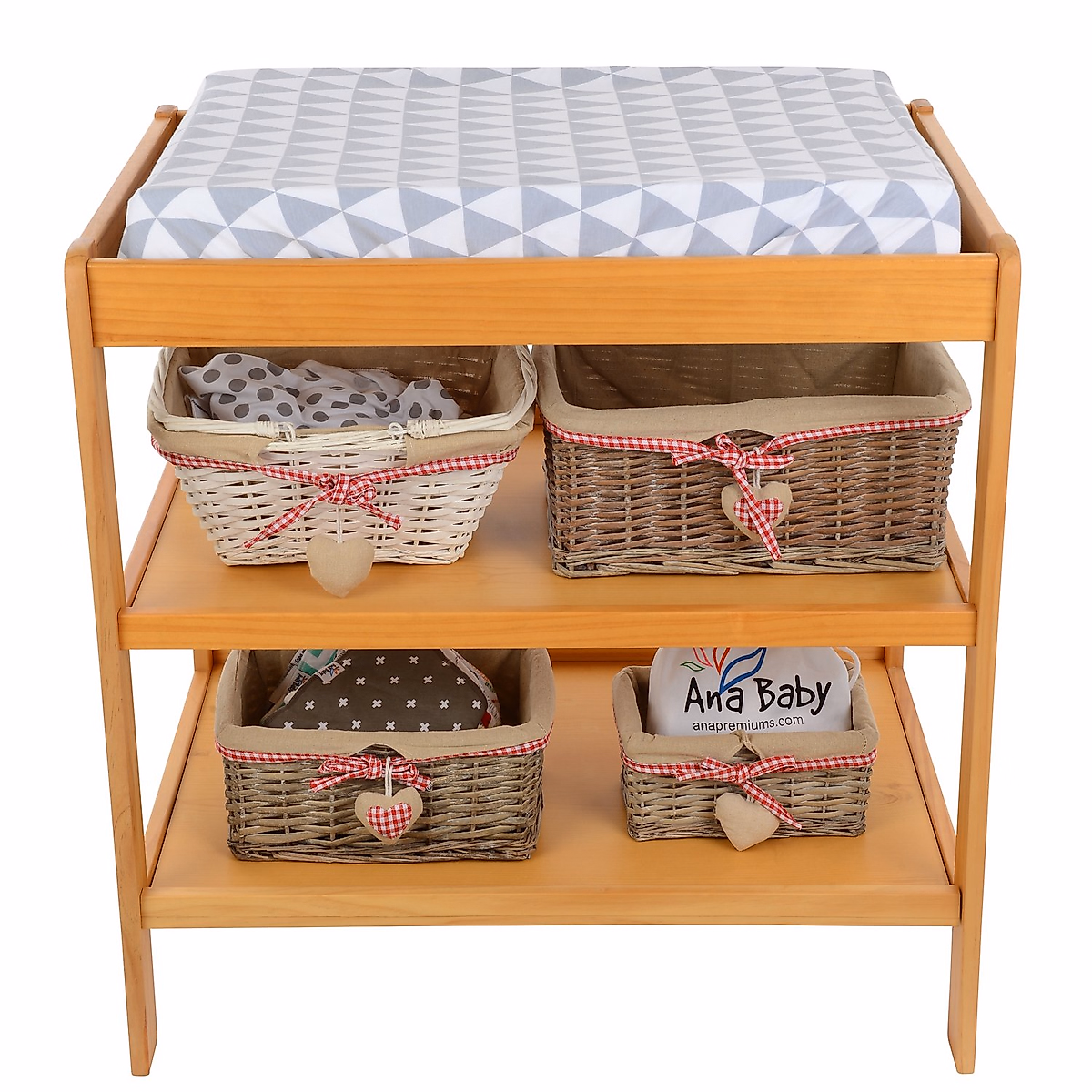 100% Organic Cotton Diaper Changing Pad Cover for Baby Boys & Girls–Soft 100% Woven Cotton–Universal, Elastic Trim Edges Design–Unisex– Perfect for Cradle and Bassinet,Stain Resistant & Machine Wash