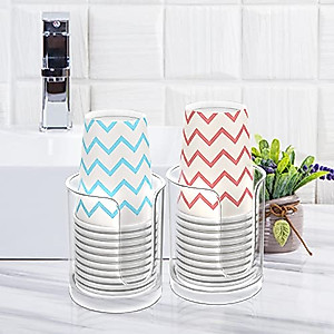 Small Bathroom Cup Dispenser for 3-4 oz Cups Pack of 1(No Cups Included)