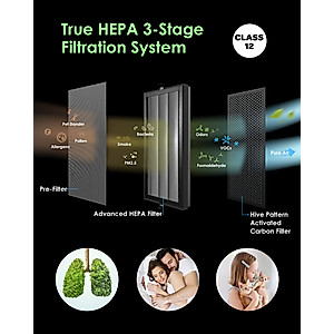 VOCOlinc True HEPA Replacement Filter HomeKit Air Purifer VAP1 (1Pair)