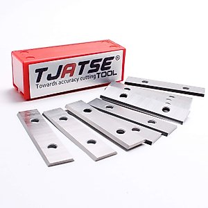 TJATSE 2" Carbide Scraper Blades 10 pcs Double-Edged Reversible Heavy Duty Replacement Blades to Remove Paint, Varnish, Wood, Glue, Fit for TJATSE,Oneida Air,Warner100X Scraper