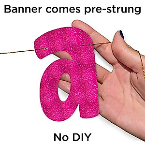 Pajama Party Pink Glitter Banner – Slumber Party – Pajama Party – Girls Night In Decorations, Supplies, Favors and Gifts