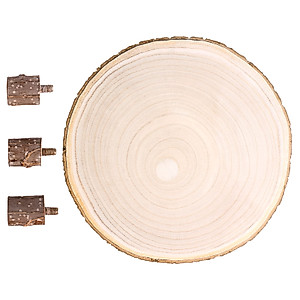 Caydo 11-13 Inch Wood Slice with Legs for Wedding Table Centerpieces, Woodland Themed Parties, Family Gathering, Baby Showers, Housewarming