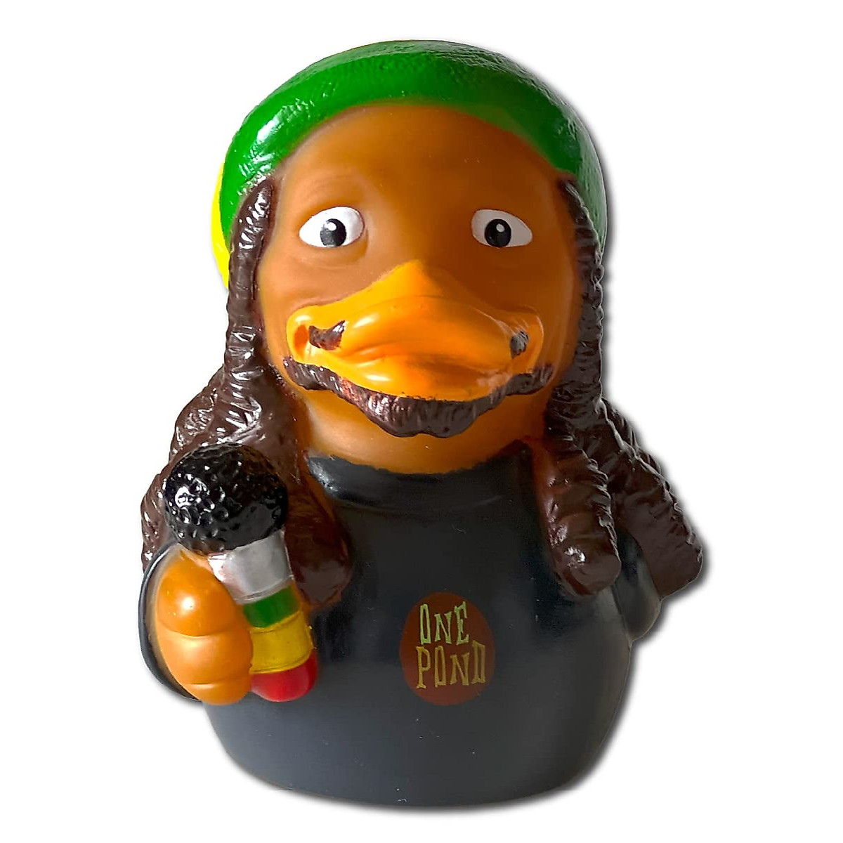 CelebriDucks - One Pond Rasta - Floating Rubber Ducks - Collectible Bath Toy Gift for Kids & Adults of All Ages