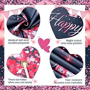 Rose Gold 50th Birthday Party Decorations for Women 50th Birthday Banner and 18pcs 50th Birthday Balloons for Women 50th Happy Birthday Banner for Anniversary Birthday Party Supply Garden Yard Decor