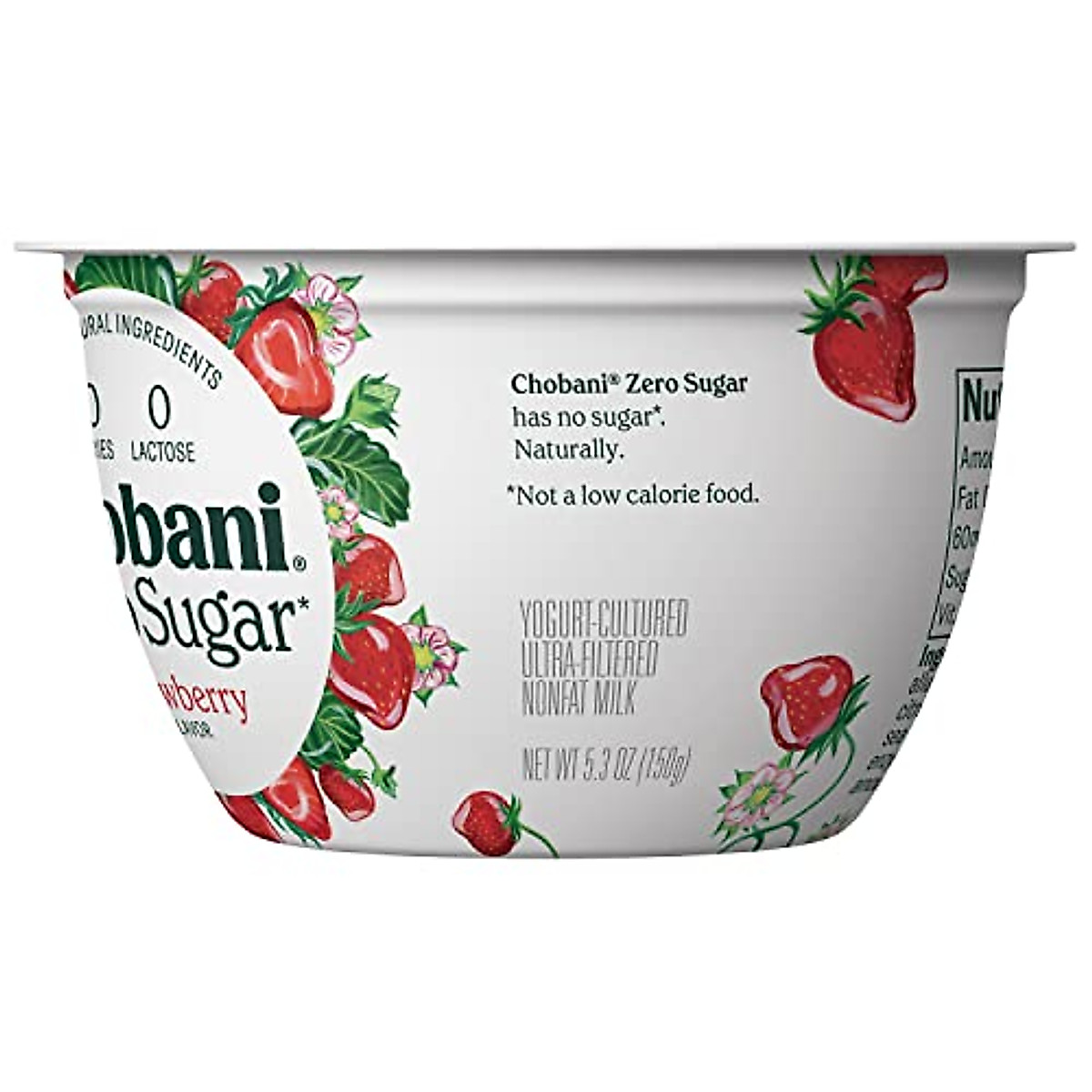 Chobani® Zero Sugar* Strawberry 5.3oz