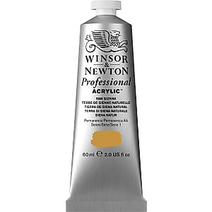 Winsor & Newton Professional Acrylic Paint, 60ml (2-oz) Tube, Raw Sienna