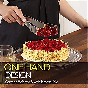 2 Packs 304 Stainless Steel Cake Slicer Cake Server Cake Cutter Serving Kitchen Utensils Plastic Gadget