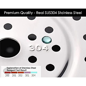 Steamer Rack 8.5 Inches 304 Stainless Steel Steaming Rack Steam Tray with Removable Legs for Steamer Cookware Instant Pressure Cooker Multi-functional Steamer Basket