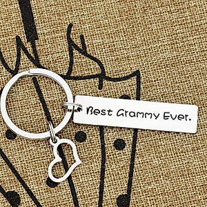Kivosliviz Grammy Gift Keychain Best Grammy Ever Granny Gifts for Grandma Grandmother