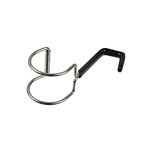 MY MIRONEY 10PCS Over Rod Hook Stainless Steel Over Rod Rail Towel Holder Vinyl Coated Shower Hooks for Rack Shelf Closet Hooks, Fits 0.91"-1.02" Diameter Rod