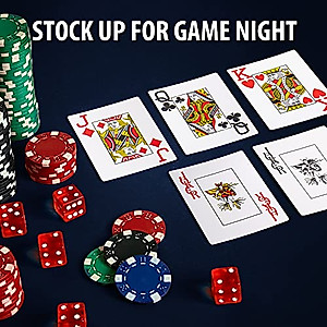 ARTISHION 2-Deck Set of Frosted Surface Plastic Wide-Size Playing Cards - 32-Silk, Large-Print, Durable Cards for All Your Card Game Needs