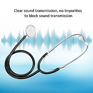 Plug in Echoscope, Non Impurities Rubber and Steel Firm Connection Suitable Elasticity Stethoscope Good Listening Effect Proper Hardness for Home Use