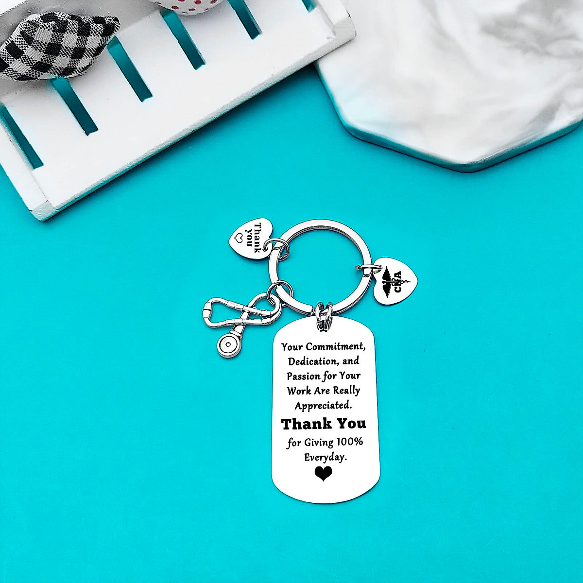 Xiahuyu CNA Gifts Keychain Certified Nursing Assistant Gifts CNA Employee Appreciation Gifts CNA Week Gifts Christmas Birthday Leaving Retirement Thank You Gifts for CNA Nurse
