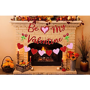 YATG Valentines Day Banner,Valentines Day Decorations,Heart Decorations,Decoration for Weddings and Engagement Parties Valentine’s Day Banners for Family, Wedding, Classroom, Party(3PCS)