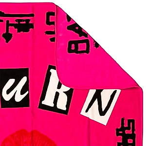 Silver Buffalo Mean Girls Burn Book Regina George, Karen Smith, Gretchen Wieners, and Cady Heron 45" x 60" Fleece Throw, Soft and Cozy Blanket, 250 GSM