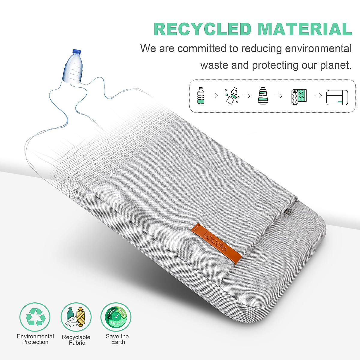 Lacdo Chromebook Case 11 Inch Laptop Sleeve for 11 Inch Acer HP Lenovo Dell Samsung ASUS Chromebook Spin 3 11, 13 inch New Surface Pro 11 Copilot+PC / 10 9 8 X, 11.6" MacBook Air Computer Bag, Gray