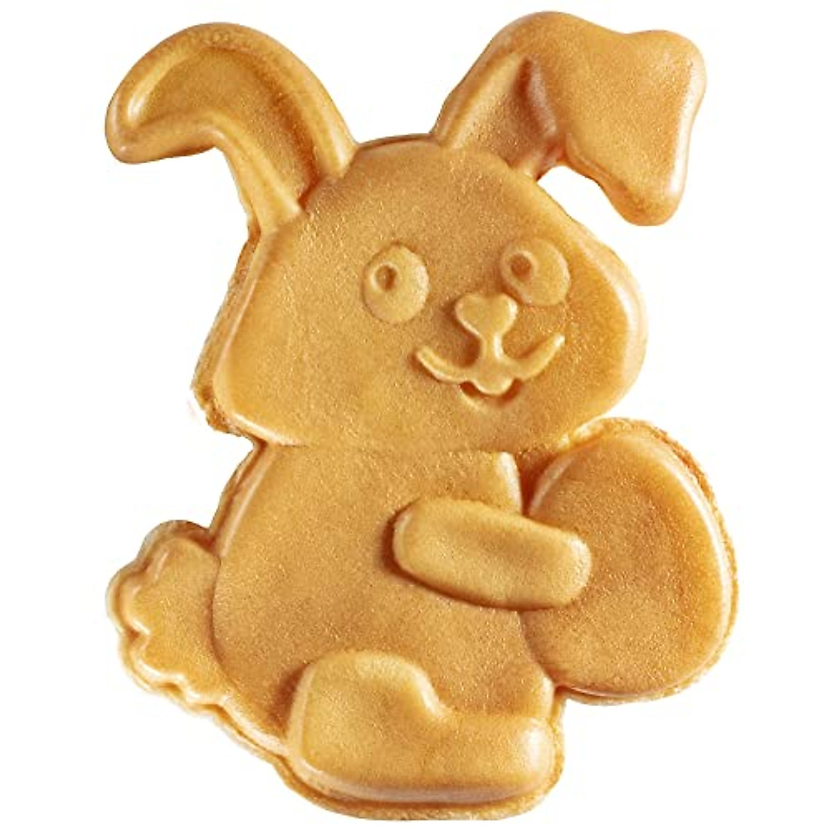 Easter Bunny Mini Waffle Maker - Make Holiday Breakfast Special for Kids & Adults w Cute Bunny Waffles or Pancakes- Individual 4 Inch Waffler Iron, Fun Easter Basket Stuffer or Egg Hunt Surprise Gift