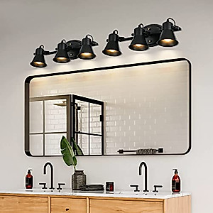 KEESFU 3-Light Track Lighting Kit,Black Semi Flush Mount Ceiling Light with 3 Rotatable Light Heads,Industrial Accent Lighting for Livingroom,Bathroom,Hallway,Art Wall,Bathroom,Kitchen.(3-Light)