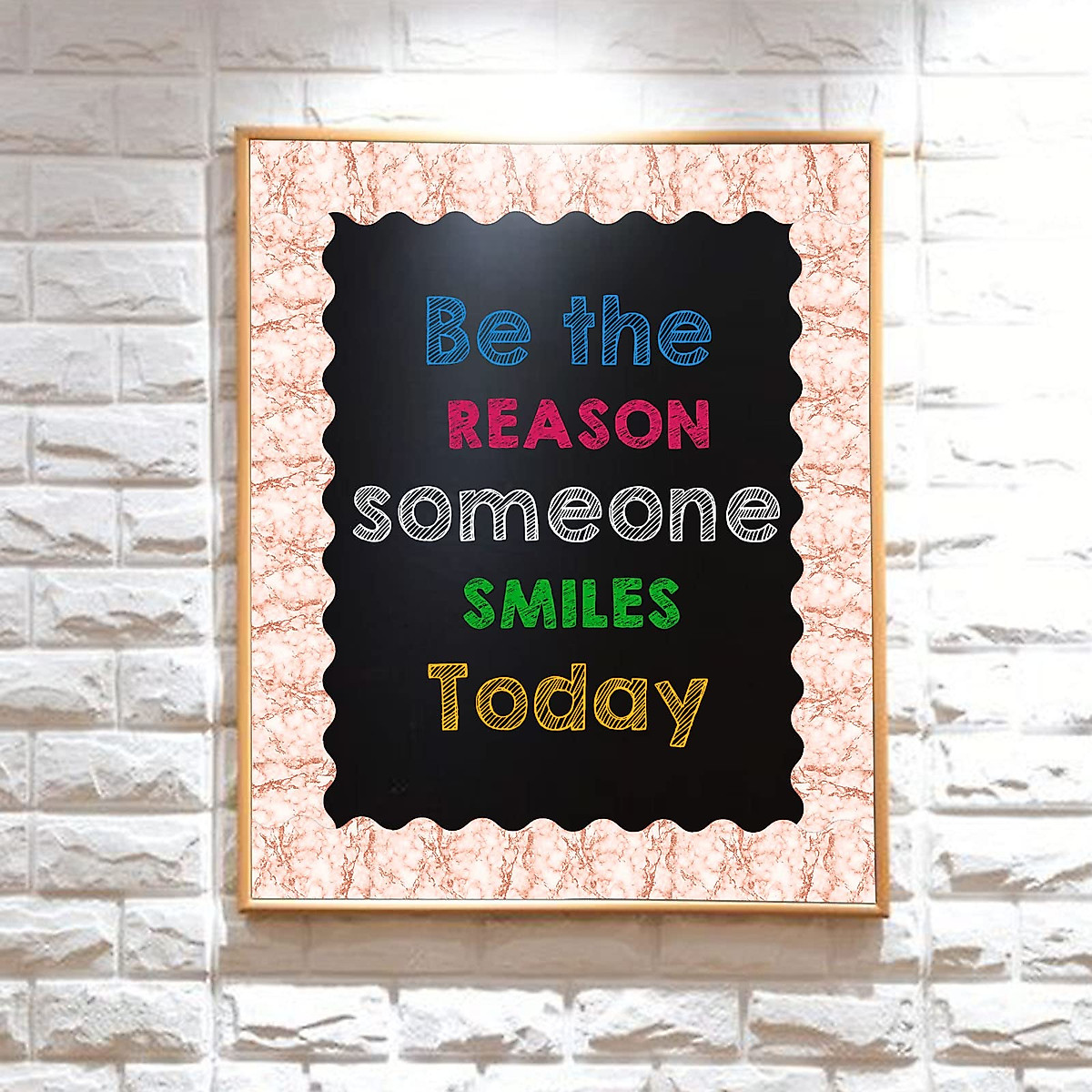 Orange Bulletin Board Borders Marble Scalloped Border Trim 52 Feet for Classroom School Party Decoration