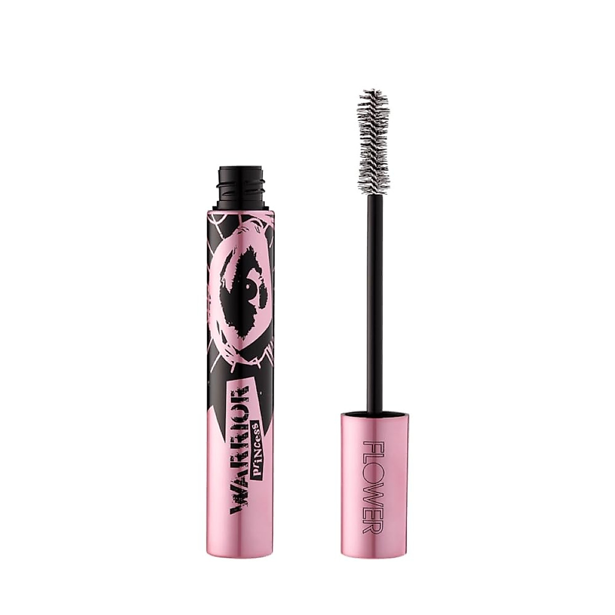 FLOWER Beauty By Drew Barrymore Volumizing Mascara - Warrior Princess - With Clump Free Technology for Lash Lengthening + Lash Lifting + Curling - Washable + Defining + Buildable - Black