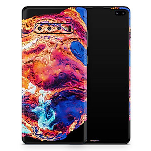DesignSkinz Liquid Abstract Paint V72 Protective Vinyl Decal Wrap Skin Cover Compatible with The Samsung Galaxy S20 (Screen Trim & Back Glass Skin)