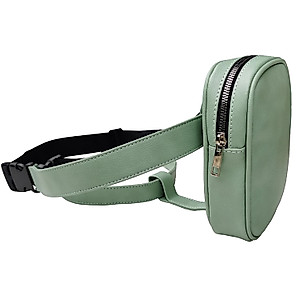 Larswon Leg Bag Leg Harness Bag Synthetic Leather Thigh Bag Hip Bag Fanny Pack Thigh Harness Women Light Green