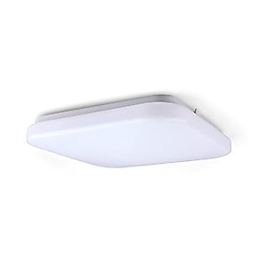 LIT-PaTH Square LED Flush Mount Ceiling Light Fixture, 12 Inch 22.5W, Dimmable, 1680 Lumen, ETL Qualified, 5000K-Daylight White